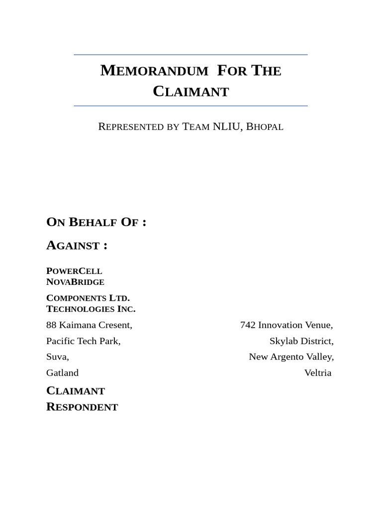 Claimant Front Page | PDF