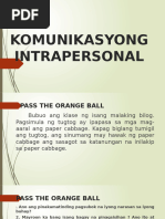 Intrapersonal at Interpersonal Na Komunikasyon | PDF