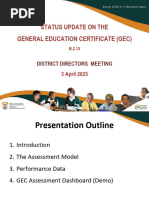 GEC-Training-Manual-2025 Version 4 | PDF | Educational Assessment ...