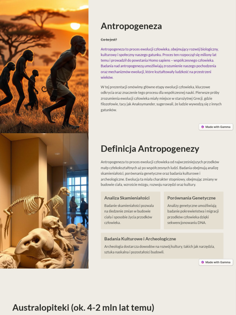Antropogeneza | PDF