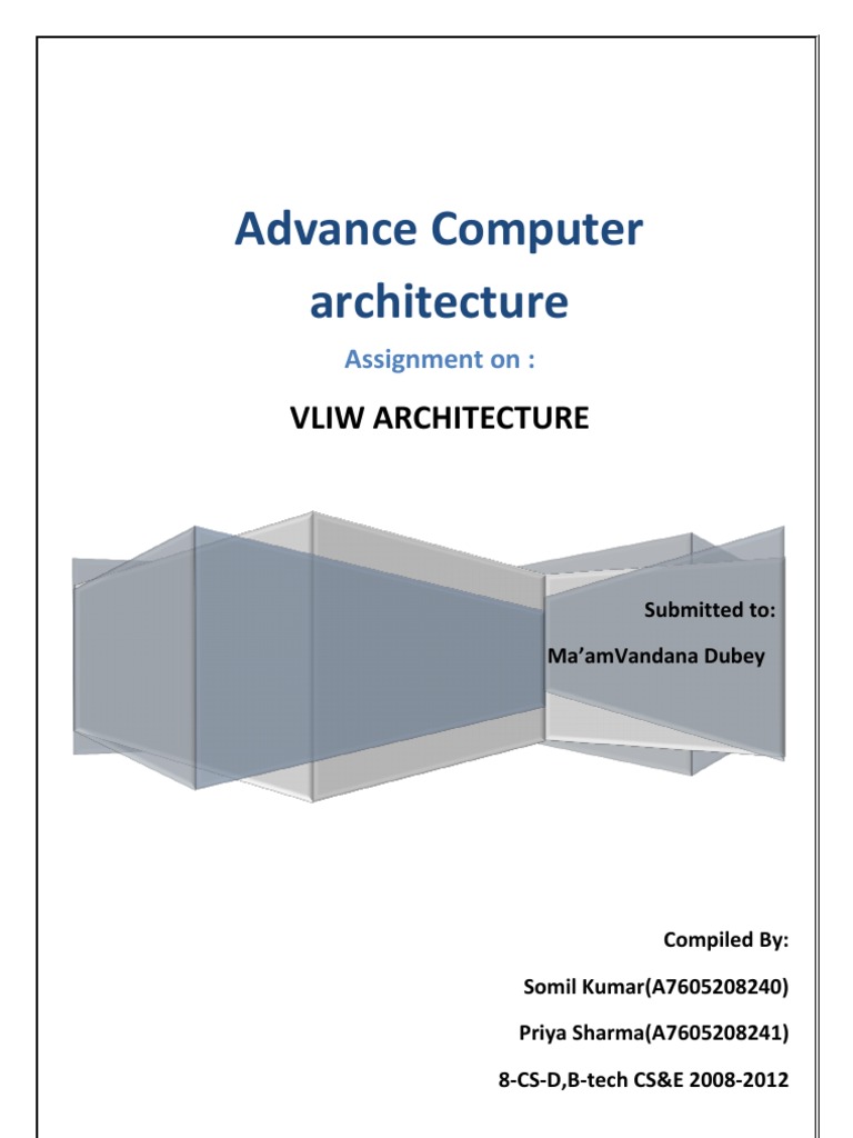 VLIW Architecture | Central Processing Unit | Parallel Computing