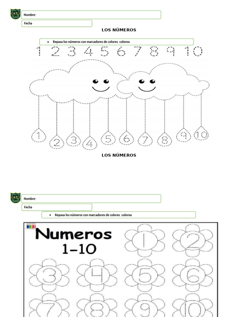 Repasar Los Numeros | PDF