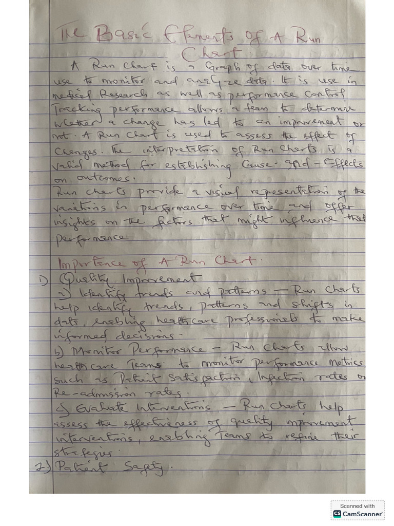 Basic Element of Run Chart (QH) | PDF