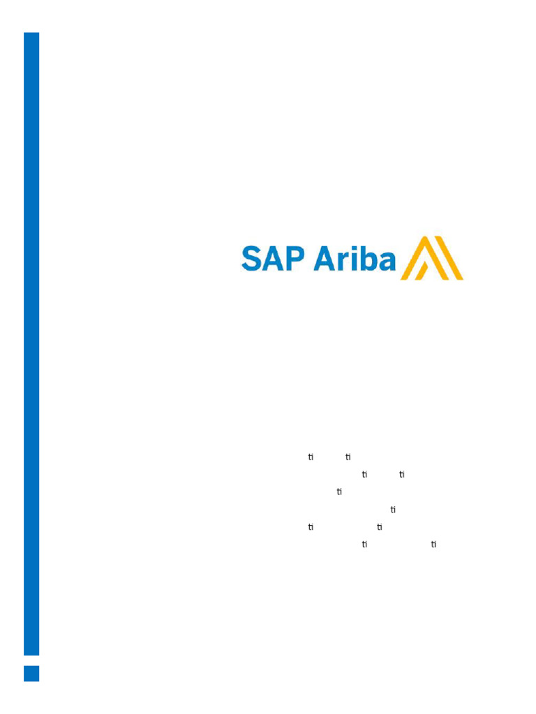 Ariba Solutions Deployment Services Guide | PDF | Electronic Data ...