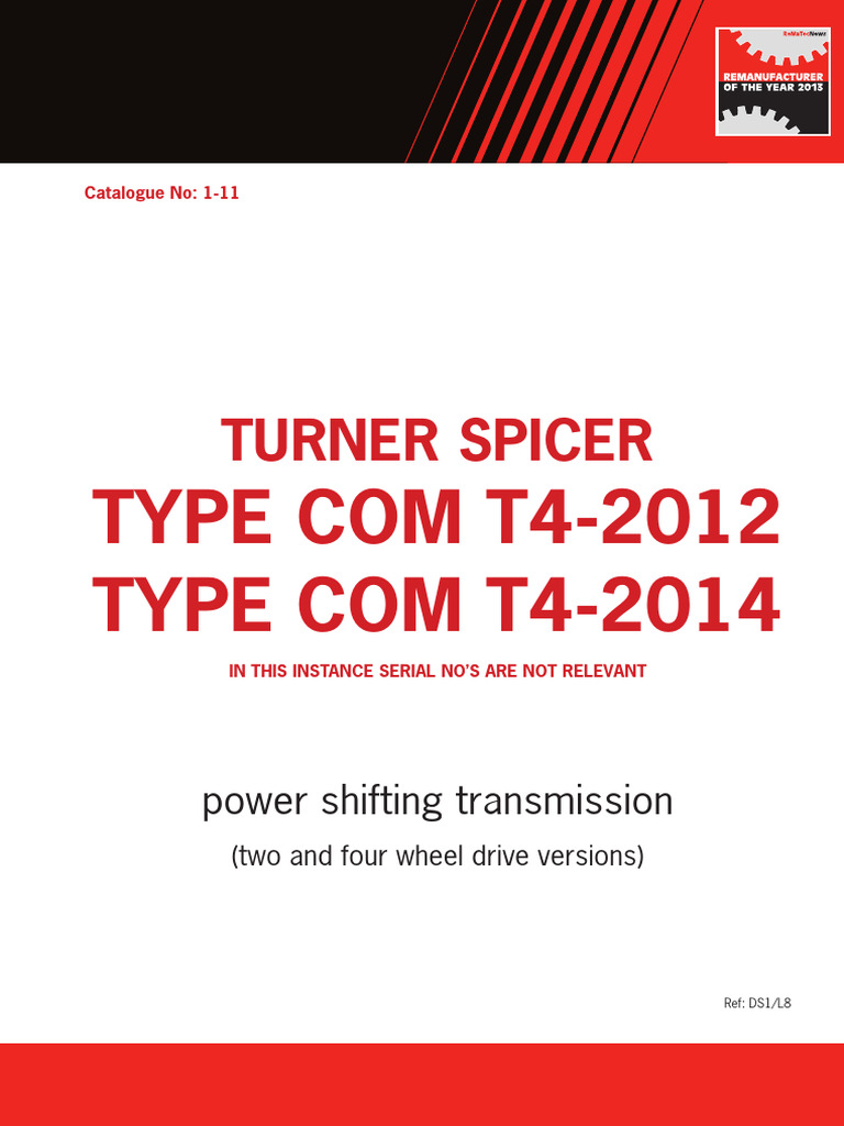 27223-h.TurnerSpicerTypeCOM T4-2012-2014 | PDF | Clutch | Valve