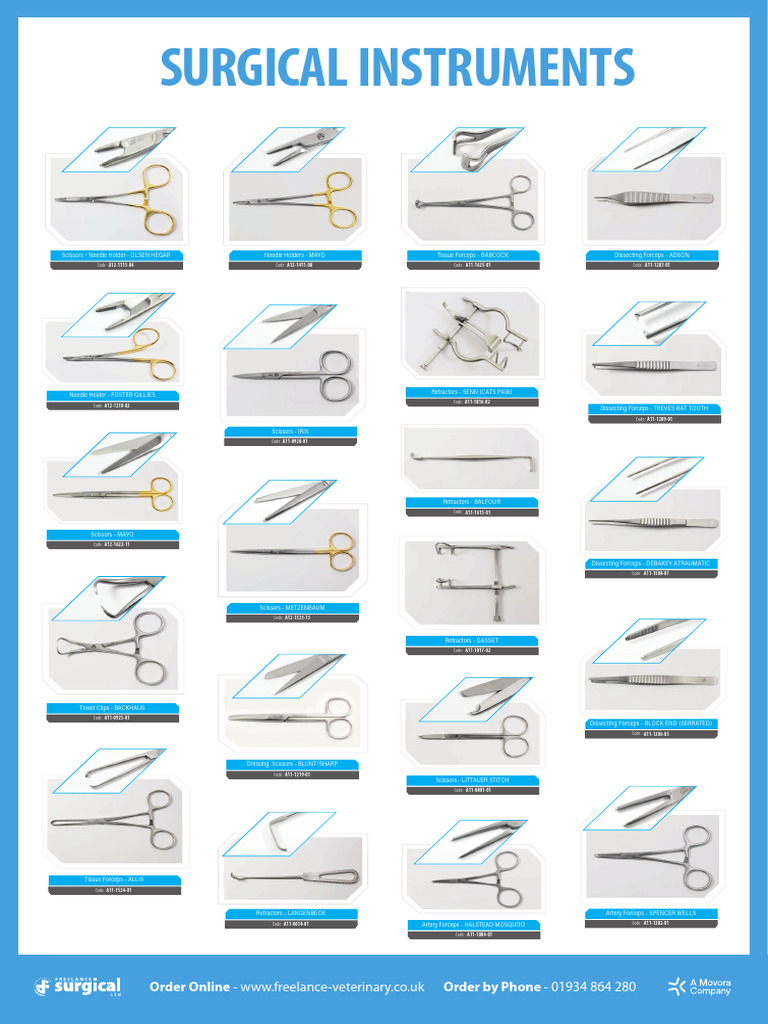 Veterinary Surgical Instruments List | PDF