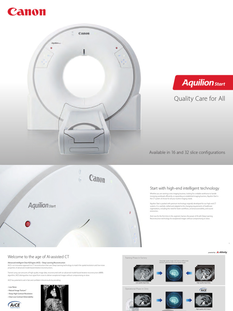 Aquilion Start: Advanced CT Solutions | PDF | Ct Scan | Radiation Therapy