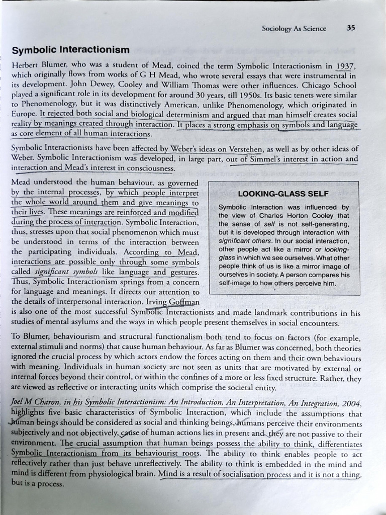 Symbolic Interactionism | PDF