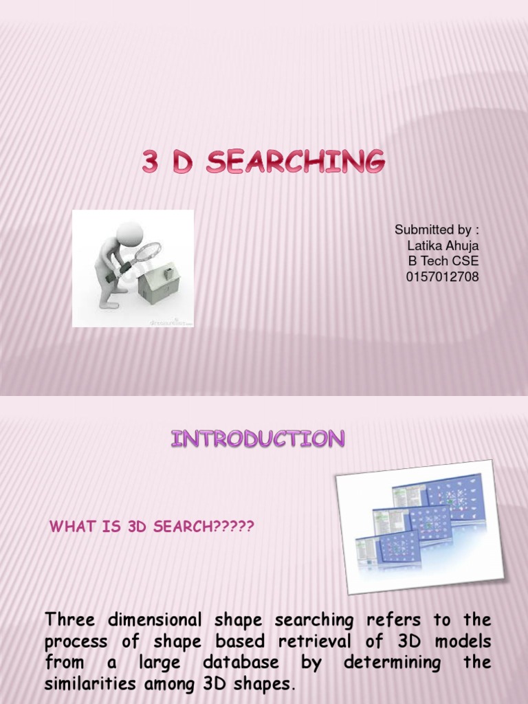 3D Shape Search: Retrieval Process Explained | PDF | Art
