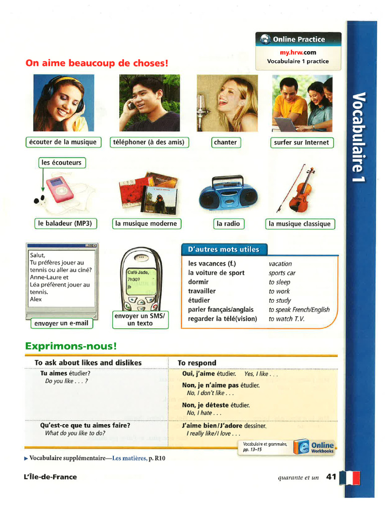 French 1A Pages 61 | PDF