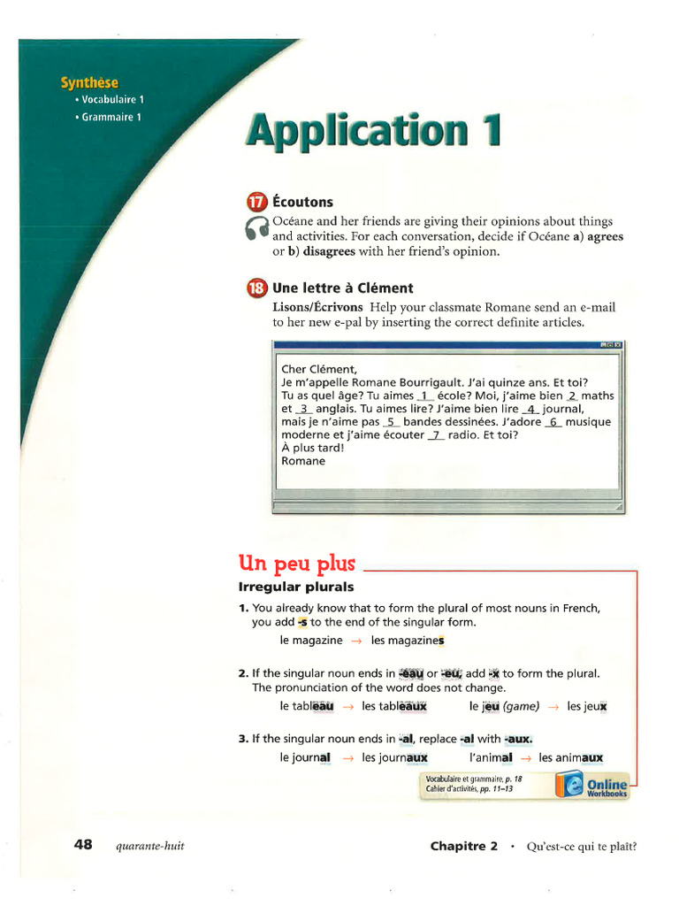 French 1A Pages 68 | PDF