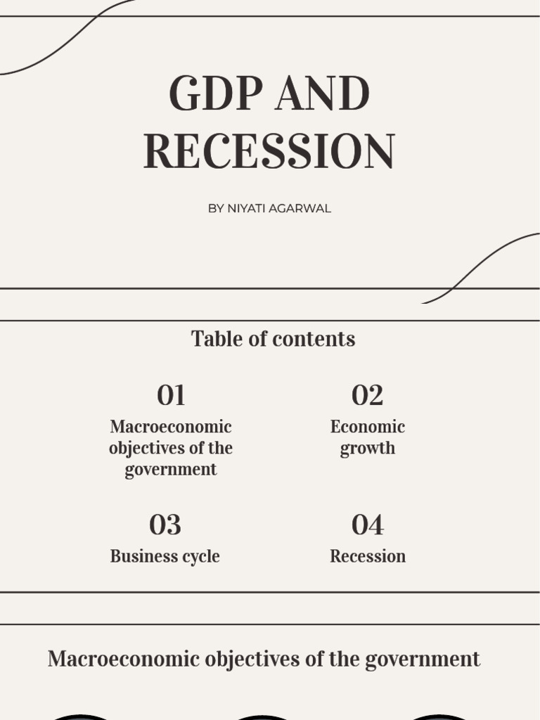 Slidesgo GDP and Recession 20250421060112d5ju | PDF | Recession ...
