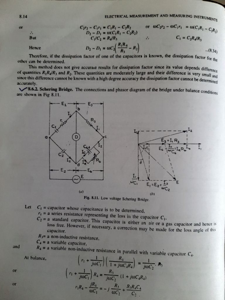 Schering Bridge | PDF | High Voltage | Capacitance