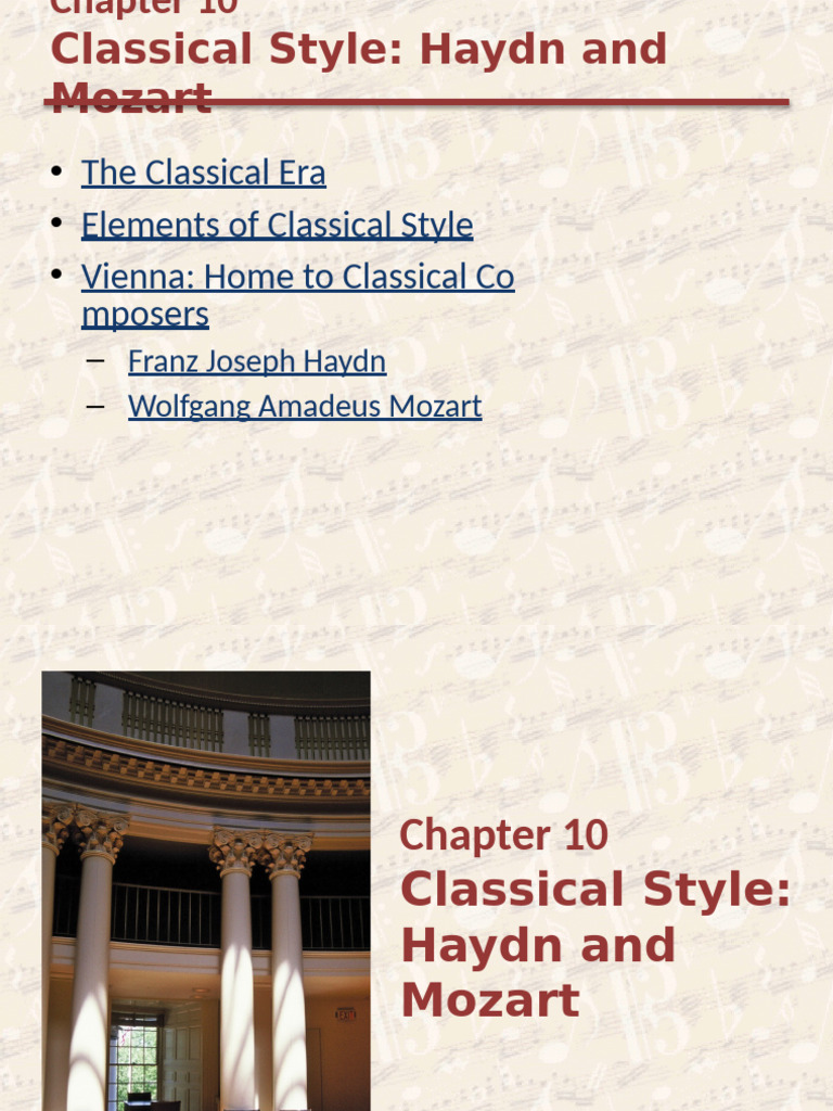 Classical Era: Haydn and Mozart | PDF | Classical Period (Music ...
