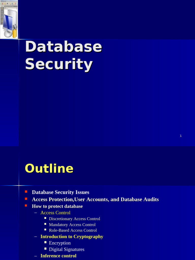 DataBase Security (1) To Teach | PDF | Key (Cryptography) | Public Key Cryptography