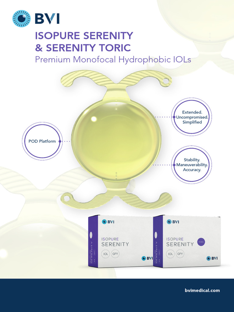1769170-02 Isopure-serenity Serenity Toric-brochure En | PDF | Visual Acuity | Light
