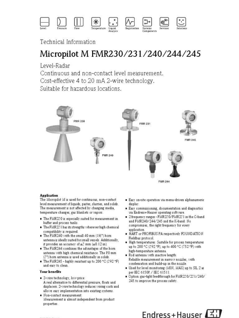 Micropilot M FMR 230-245 | PDF | Electrical Connector | Electrical ...