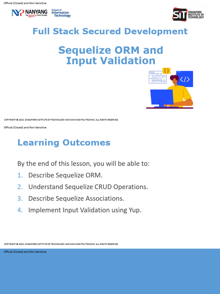 Topic 2 Sequelize ORM and Input Validation | PDF | Databases | Data Type