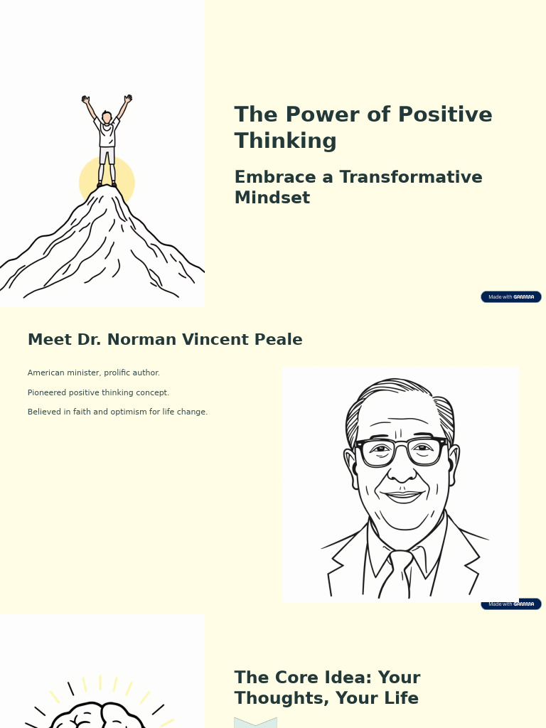 The Power of Positive Thinking1 | PDF