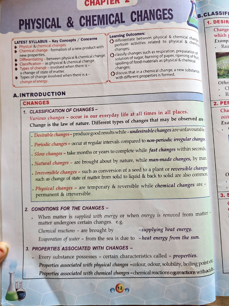 Physical and Chemical Changes Ch.2 | PDF