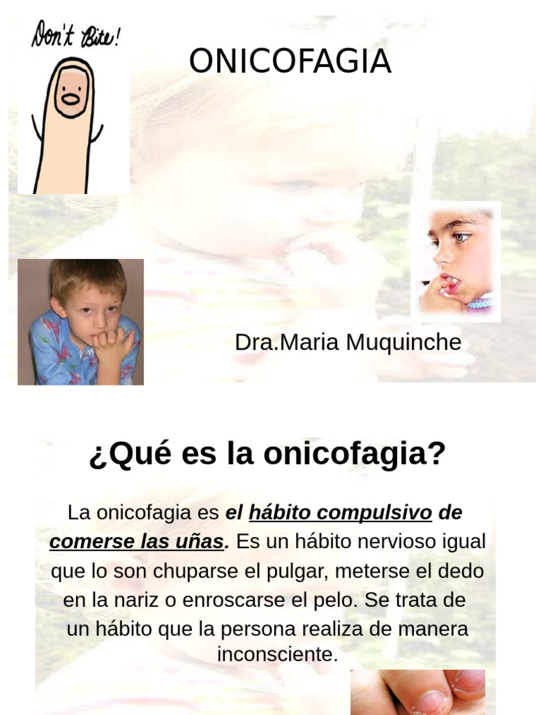 Onicofagia | PDF | Clavo (anatomía)