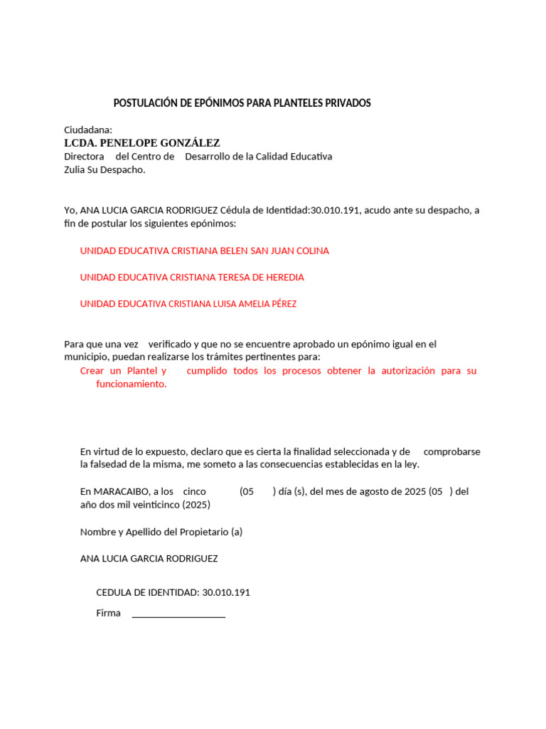 Eponimo Corregido | PDF