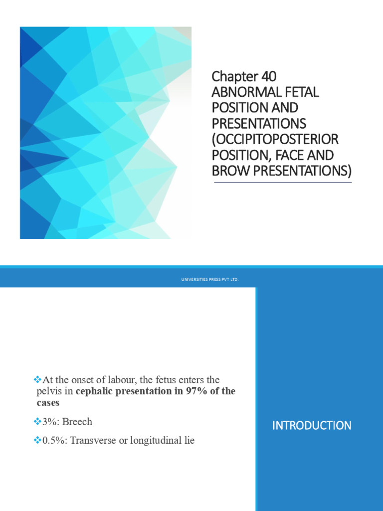 Abnormal Fetal Presentation | PDF | Pelvis | Childbirth