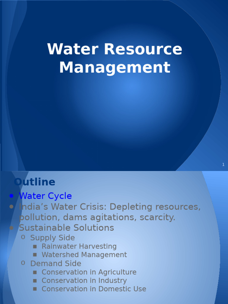 Sustainable Strategies For Addressing India's Water Crisis: Challenges ...