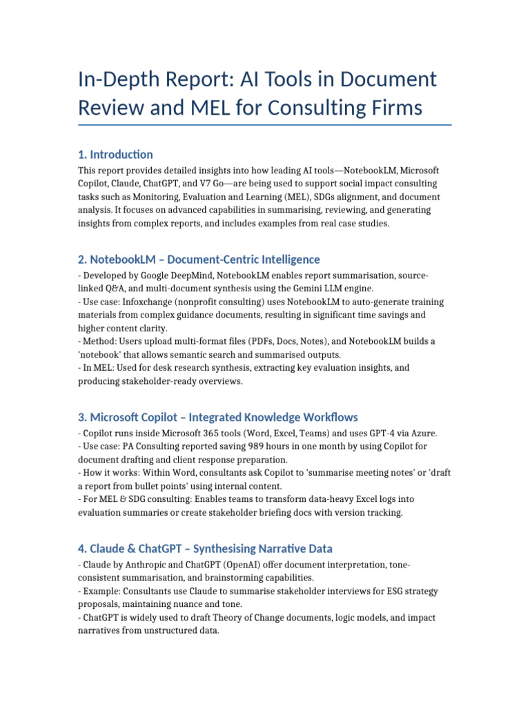 InDepth AI Document Review TSIC Report | PDF | Artificial Intelligence ...