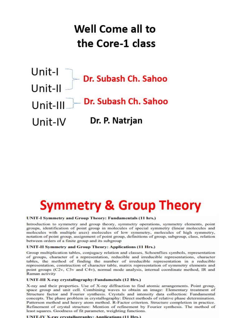 Symmetry and Group Theory in Chemistry | PDF