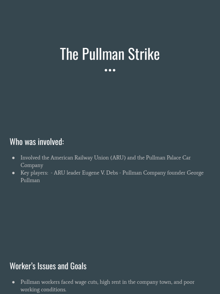 Pullman Strike | PDF