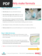 Breast Milk Fortified (Using 20 Cal Oz Standard Formula) | PDF ...