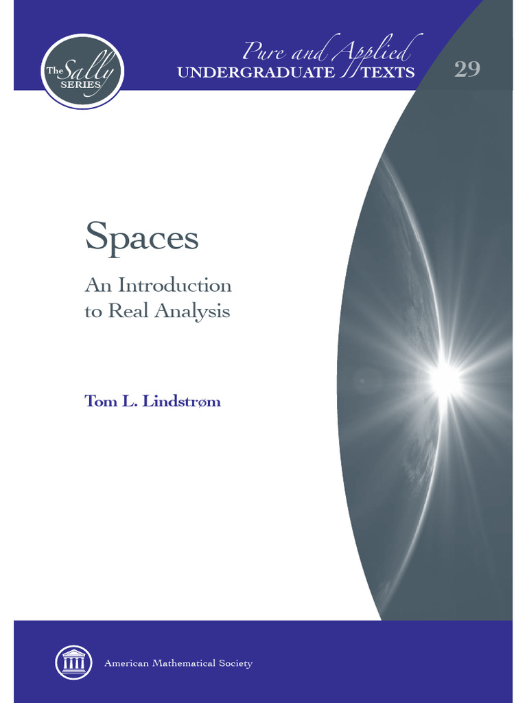 Spaces An Introduction To Real Analysis Pure and Applied Undergraduate ...