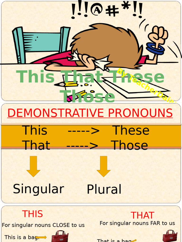 Understanding Demonstrative Pronouns | PDF | Plural | Morphology