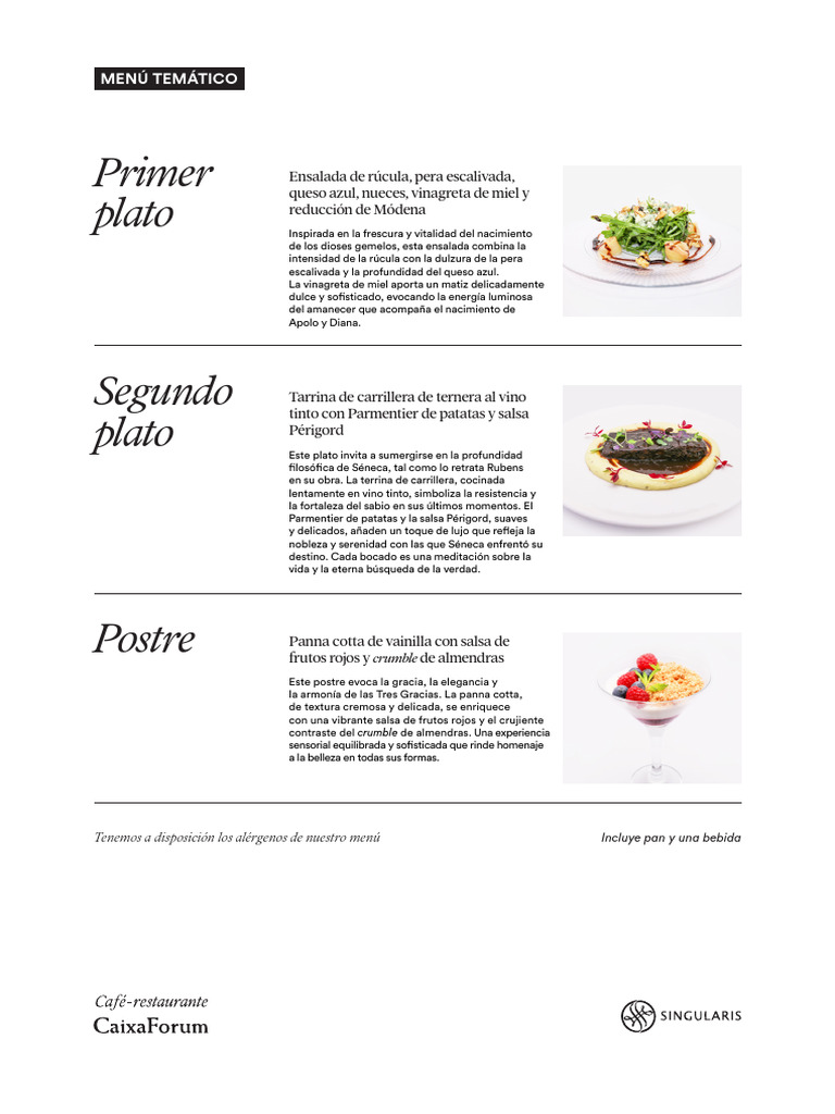 Menú Temático Rubens y Los Artistas Del Barroco Flamenco Spa5 | PDF ...