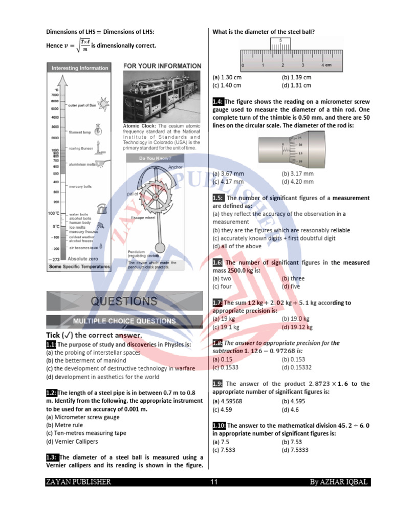 Unit 1 MEASUREMENTS | PDF | Significant Figures | Kilogram