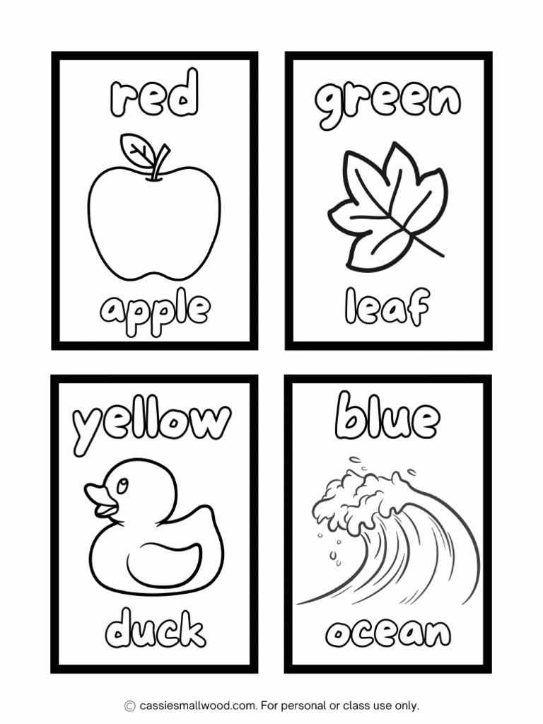 Color-Flashcards-Coloring-Pages | PDF