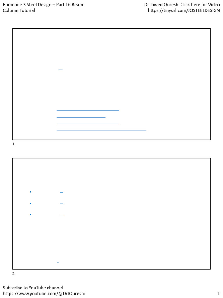 Eurocode 3 Beam-Column Design Tutorial | PDF | Beam (Structure) | Buckling