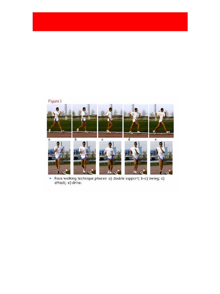 Key Drills for Race Walking Technique | PDF | Anatomical Terms Of ...