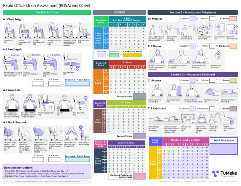 ROSA Worksheet TuMeke | PDF | Chair