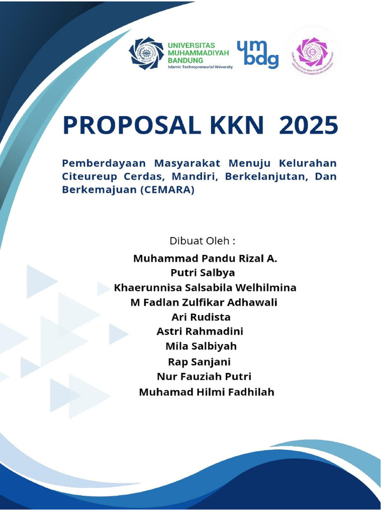 Proposal - KKN - Citeureup 2 RW 8 - Cimahi Utara | PDF
