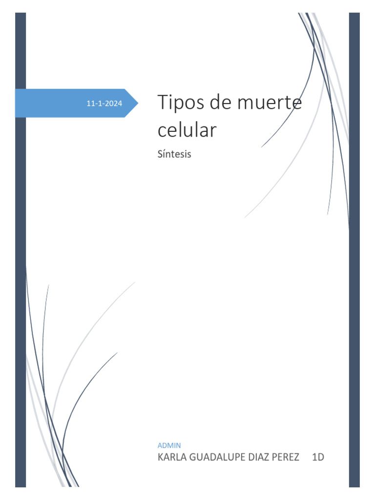 A Muerte Celular Reprogramada | PDF | Apoptosis | Biología Celular