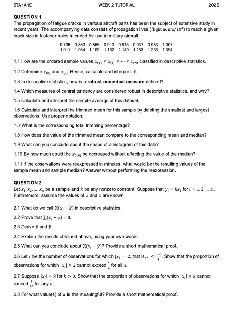 Tutorial 2 | PDF