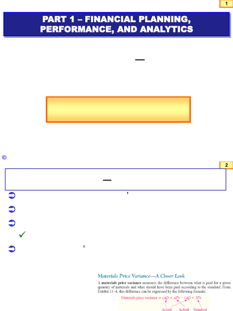 Materials Price Variance-A Closer Look | PDF | Prices
