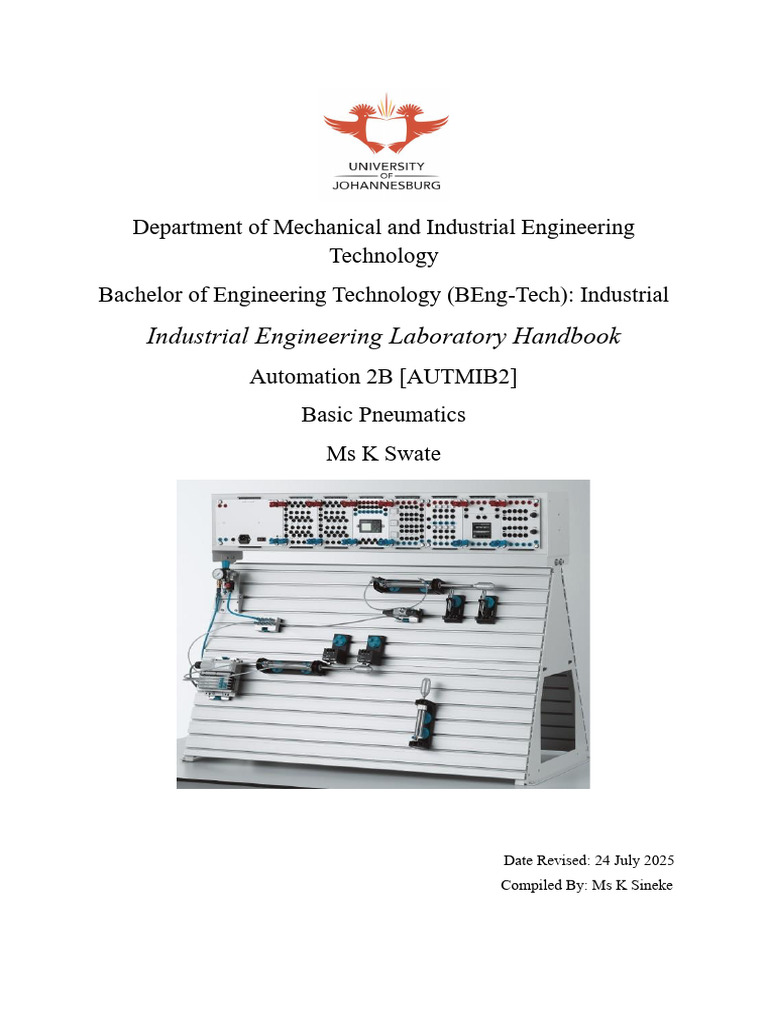 Basic Pneumatics Workbook (29!07!2025) | PDF | Laboratories