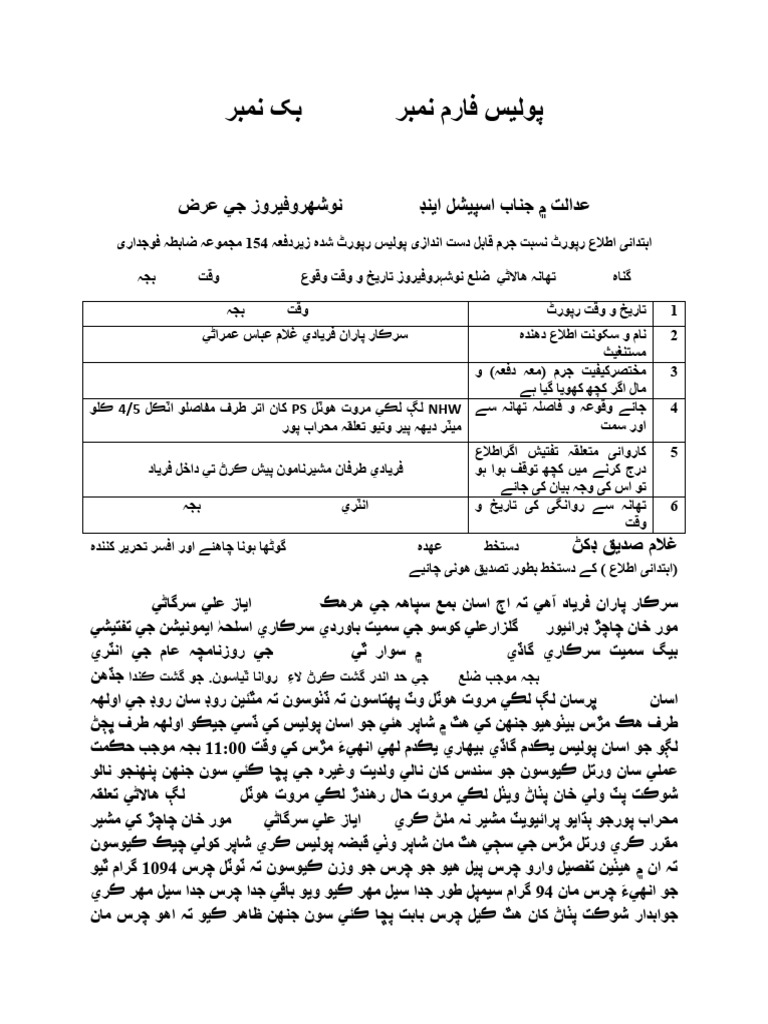 FIR 01-2024 Halani | PDF