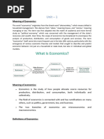 Class 11 Economics: Microeconomics Notes | PDF | Economics | Microeconomics