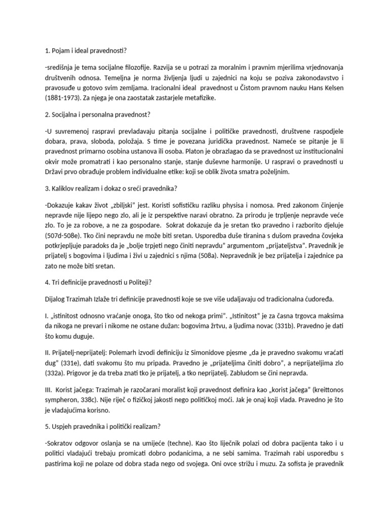 Soc Filo Pitanja Ispit | PDF