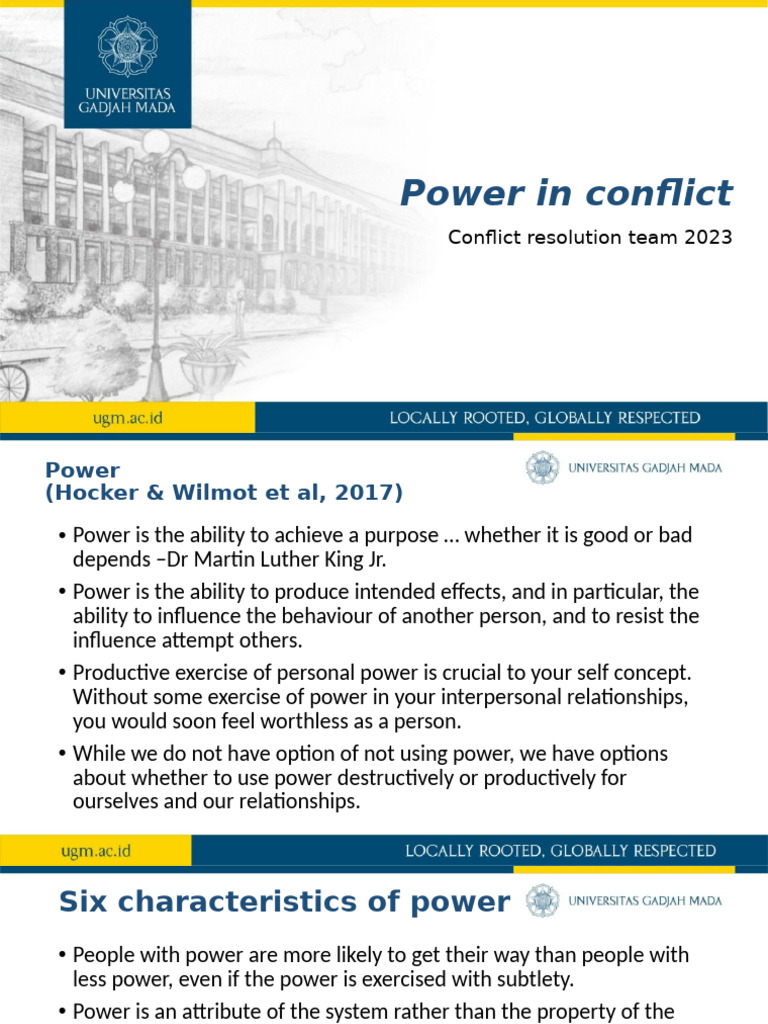 Understanding Power in Conflict Dynamics | PDF | Interpersonal ...