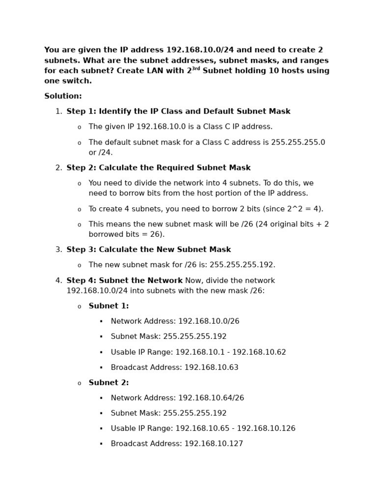 Class Work Solution-2 | PDF